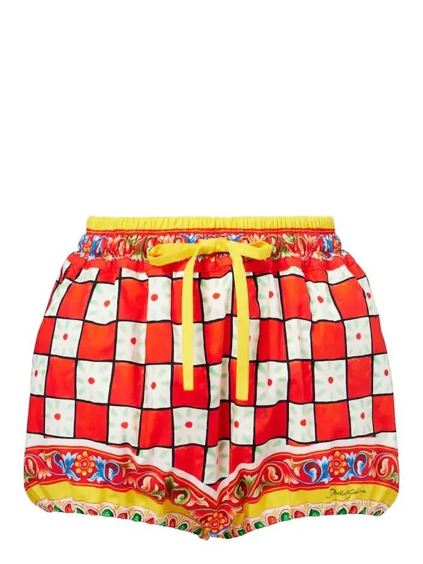 Dolce & Gabbana Printed Cotton Shorts - Multicoloured
