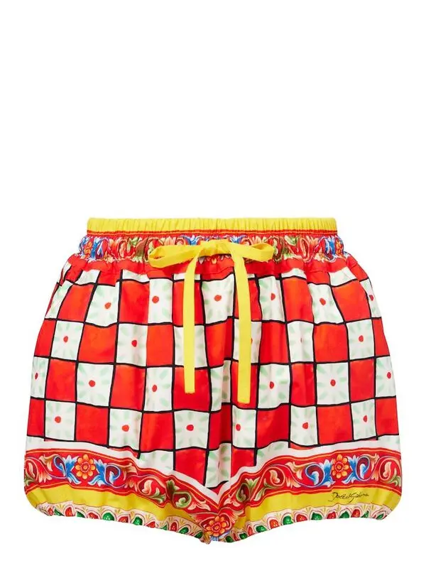 Dolce & Gabbana Printed Cotton Shorts - Multicoloured