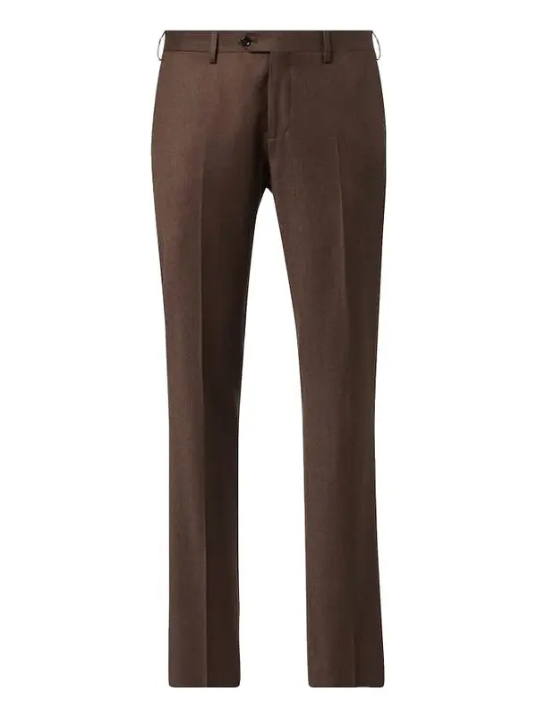 LARDINI Wool And Cashmere Tailored Suit Pants - Brown