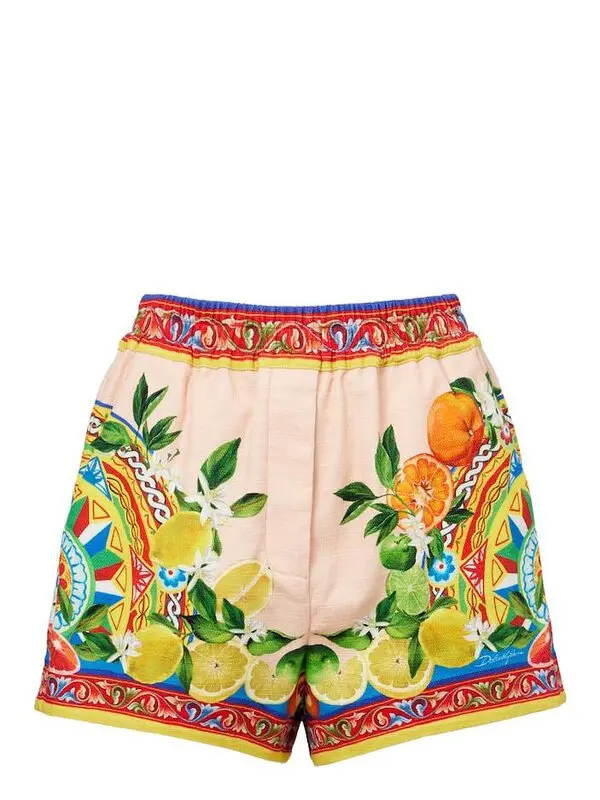 Dolce & Gabbana Printed Cotton Shorts - Multicoloured