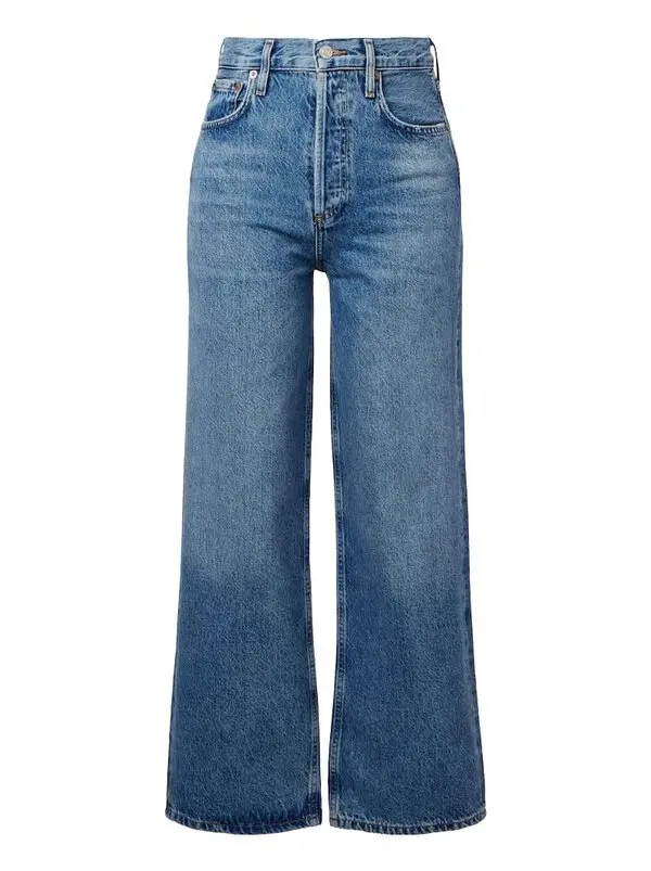 AGOLDE Ren High-rise Wide-leg Jeans - Blue