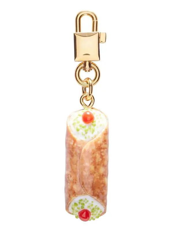 Dolce & Gabbana Sicily Cannolo Keychain - Multicoloured