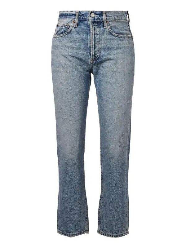 AGOLDE Parker Mid-rise Straight Jeans - Grey