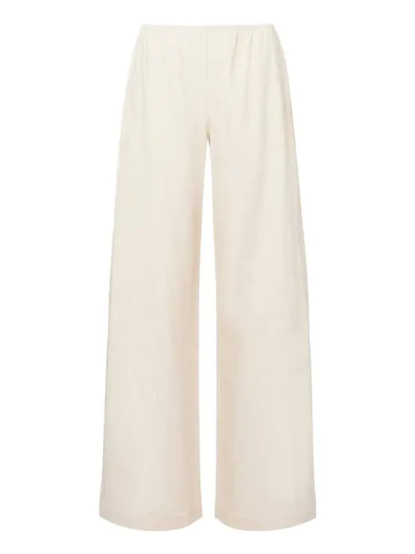 LESET Belle Wide-leg Trousers - Beige