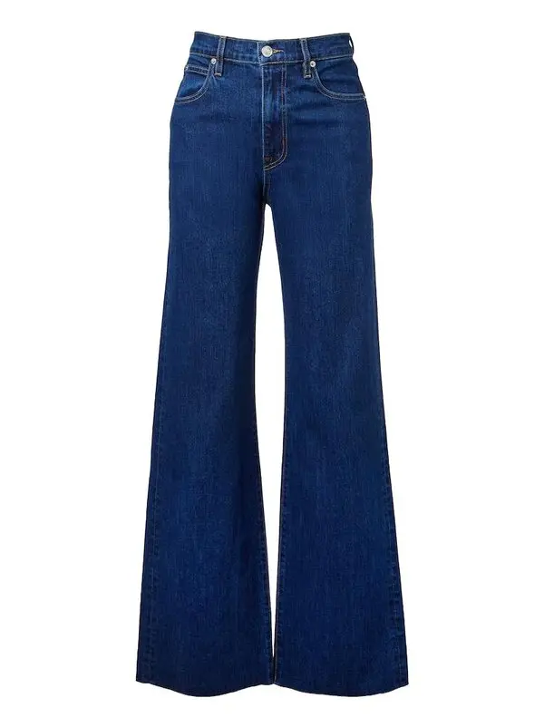 SLVRLAKE Grace High-rise Wide-leg Jeans - Blue