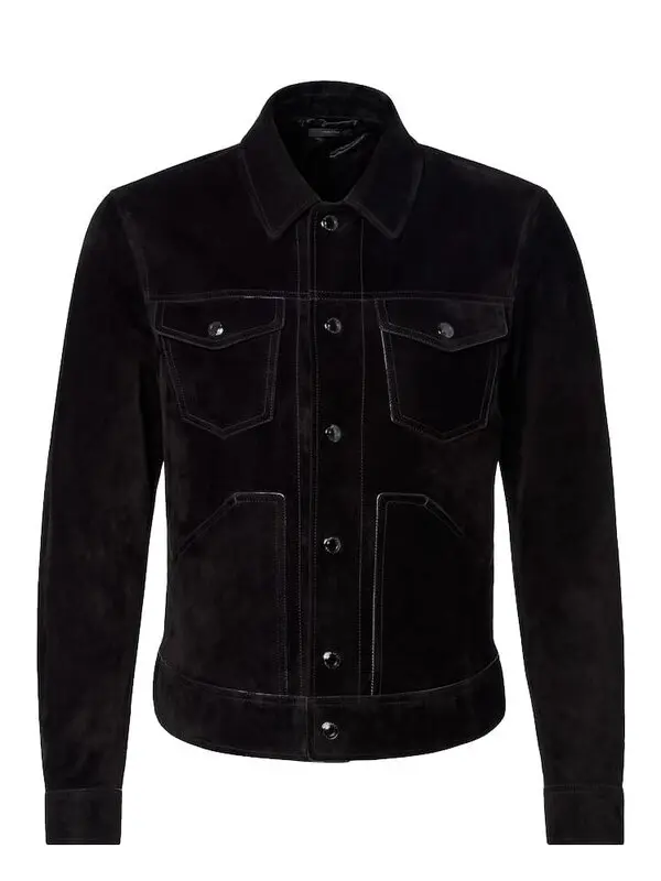 TOM FORD Suede Field Jacket - Black
