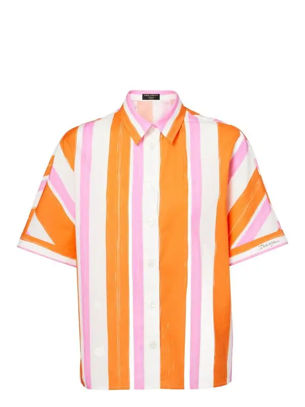 Dolce & Gabbana Striped Cotton Shirt - Multicoloured