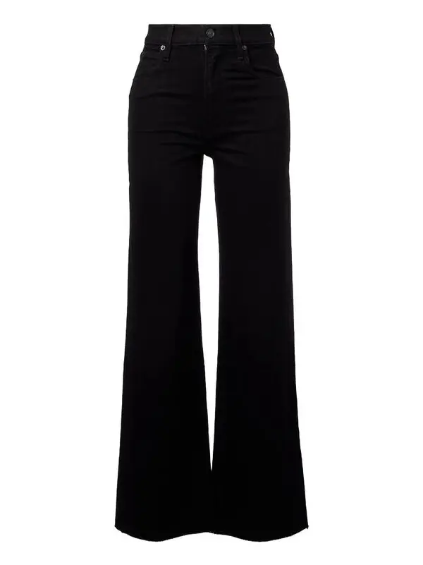 SLVRLAKE Grace High-rise Wide-leg Jeans - Black