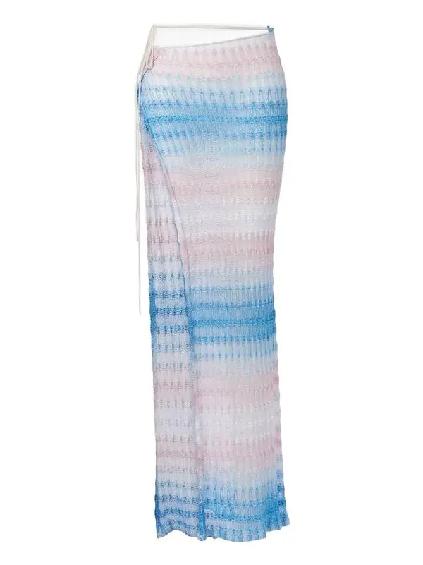 Missoni Gradient Metallic Wrap Skirt - Pink