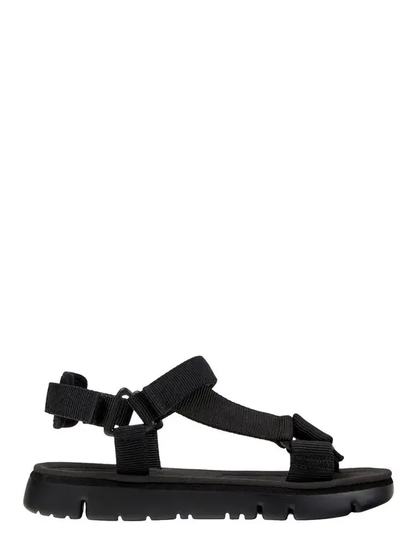 Camper Heeled Sandal - Black