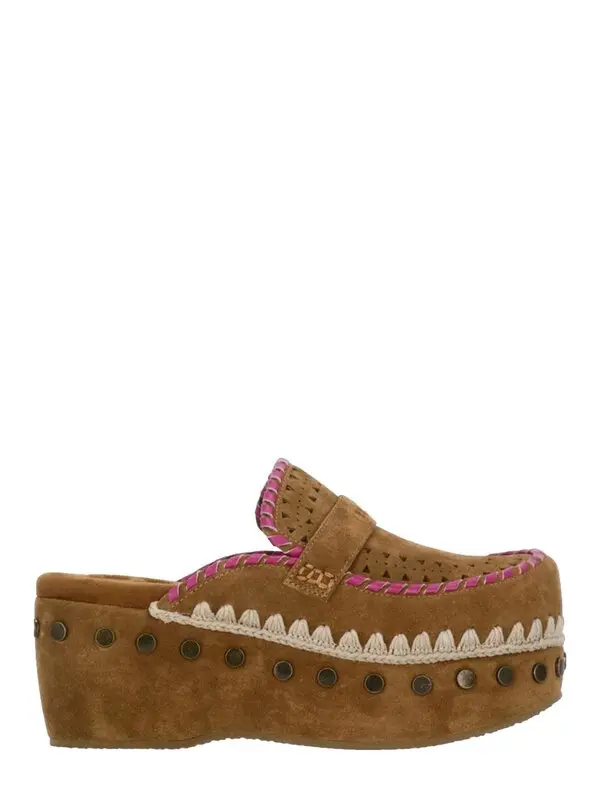 Mou Wedge Shoes - Brown