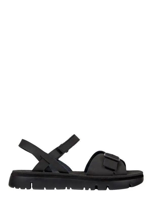 Camper Heeled Sandal - Black