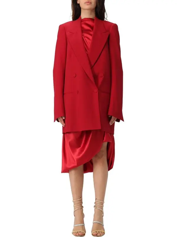 Dries Van Noten Double Breasted Jacket - Red