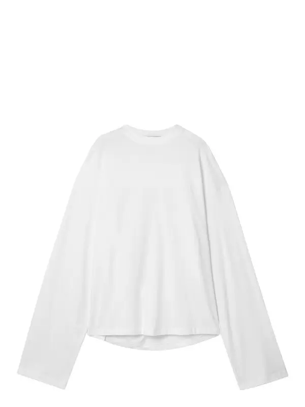 Marie Adam-Leenaerdt Oversized Cotton-jersey T-shirt - White