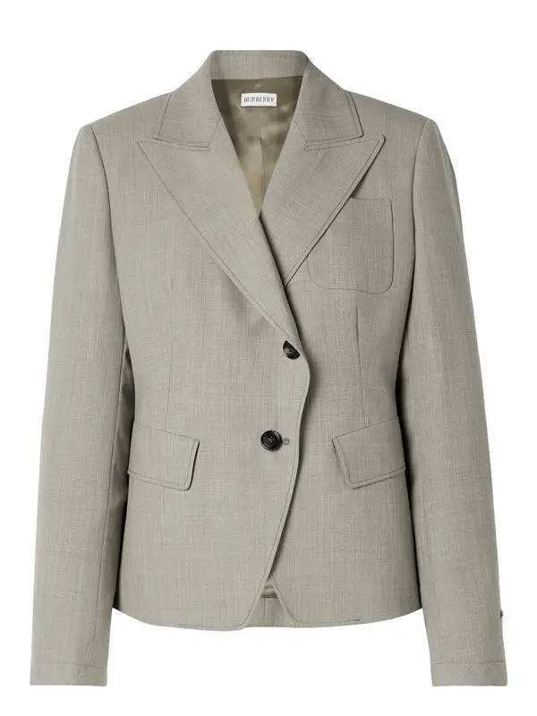 Burberry Wool Blazer - Green