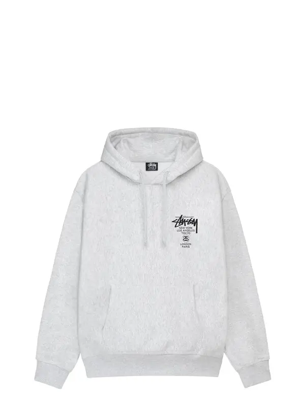 StÜssy World Tour Hoodie - Grey