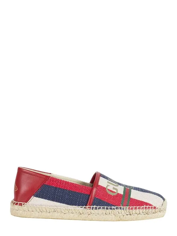 Gucci Striped Espadrilles - Red