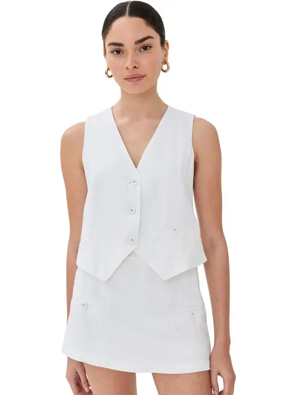 LE BOP Simone Vest - White