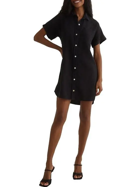 Bella Dahl Pocket Shirt Dress - Black