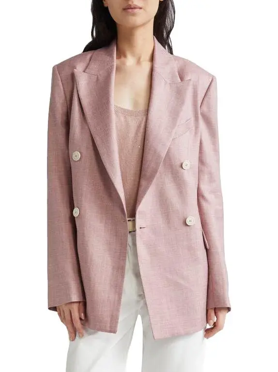 Eleventy Double-breasted Blazer - Rose