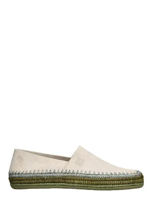 Loewe Rio Woven Slippers - Grey/light