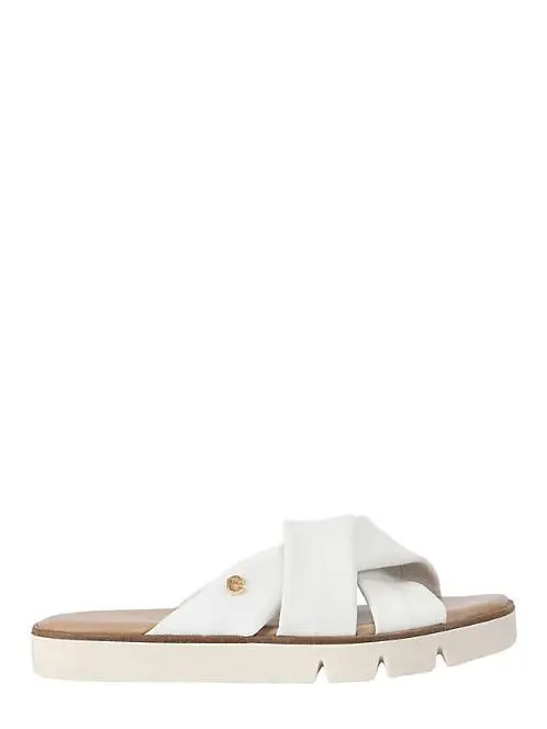 Carvela Vita Leather Sandals - White
