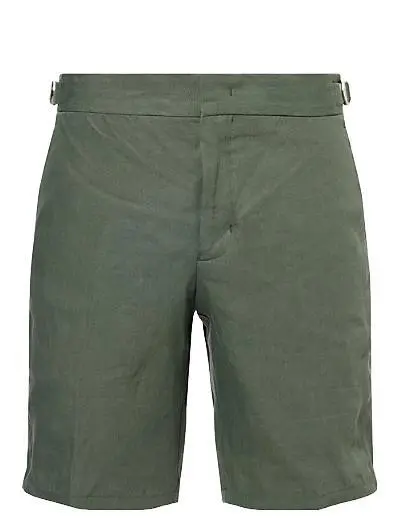 Orlebar Brown Regular-fit Norwich Linen Shorts - Khaki