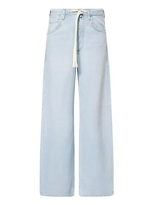 Citizens Of Humanity Brynn Drawstring Wide-leg Jeans - Portola (lt Indigo)
