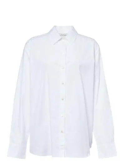 ANINE BING Relaxed-fit Cotton Shirt - White