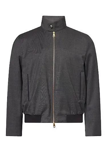 Paul Smith Regular-fit Wool Bomber Jacket - Grey
