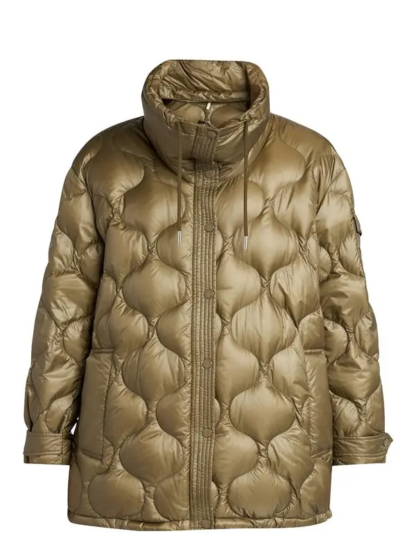 Moncler Lombi Short Down Parka - Medium Green