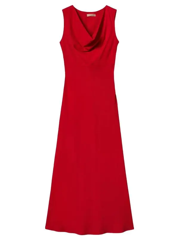 TWINSET Cowl-neck Sleeveless Gown - Red