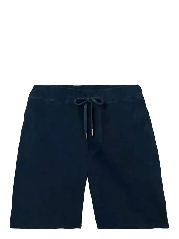 Fedeli Terry Knit Bermuda Shorts - Blue