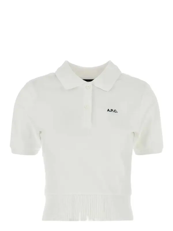 A.p.c. Cotton Polo Shirt - White