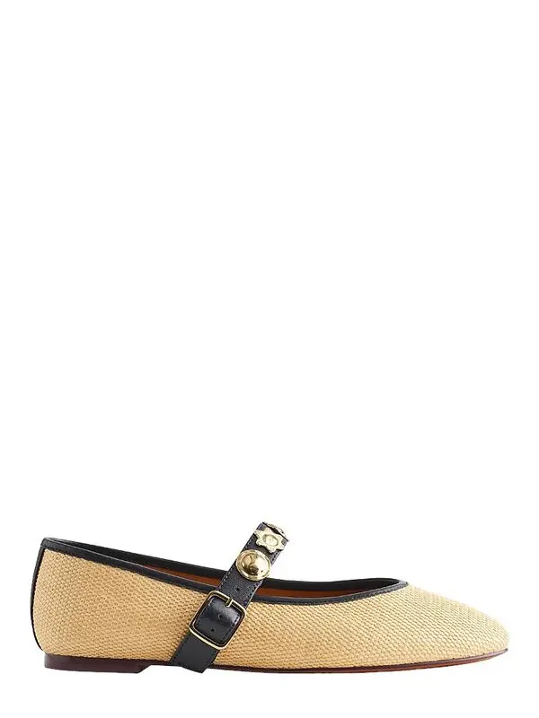 Madewell Remy Mary Jane Flats - Natural Multi