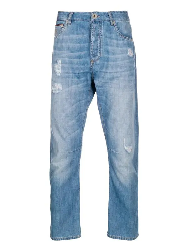 Brunello Cucinelli Straight-leg Jeans - Blue