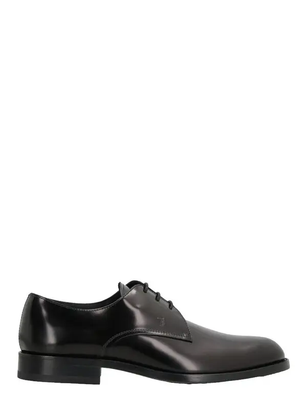 TOD'S Derby Leather Lace-up Shoes - Black