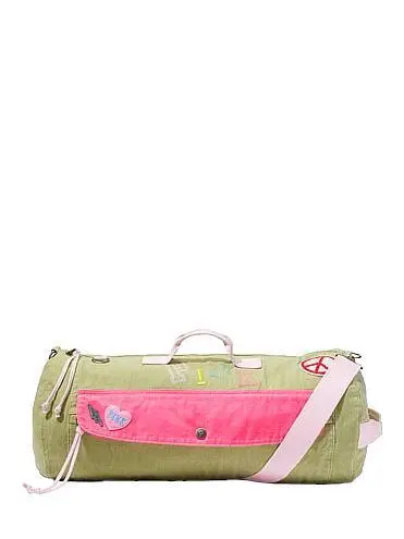 Pink Oversized Duffle Bag - Beige