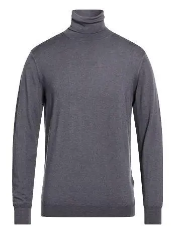 LIU •JO MAN Turtleneck Virgin Wool Sweater - Charcoal