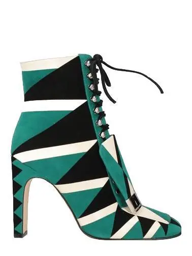 SERGIO ROSSI Geometric Ankle Boots - Green