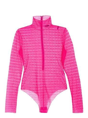 Givenchy Bodysuit In Polyamide And Elastane - Fuchsia