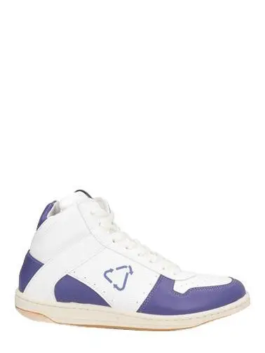 PÀP Textile And Leather High-top Sneakers - Purple