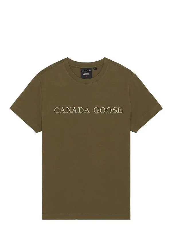 Canada Goose Emerson T-shirt In Army - Military Green