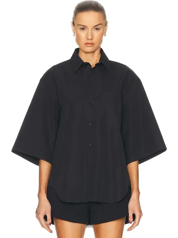 Wardrobe.NYC Short Sleeve Shirt - Black