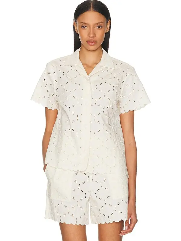 Moncler Button-up Top - White