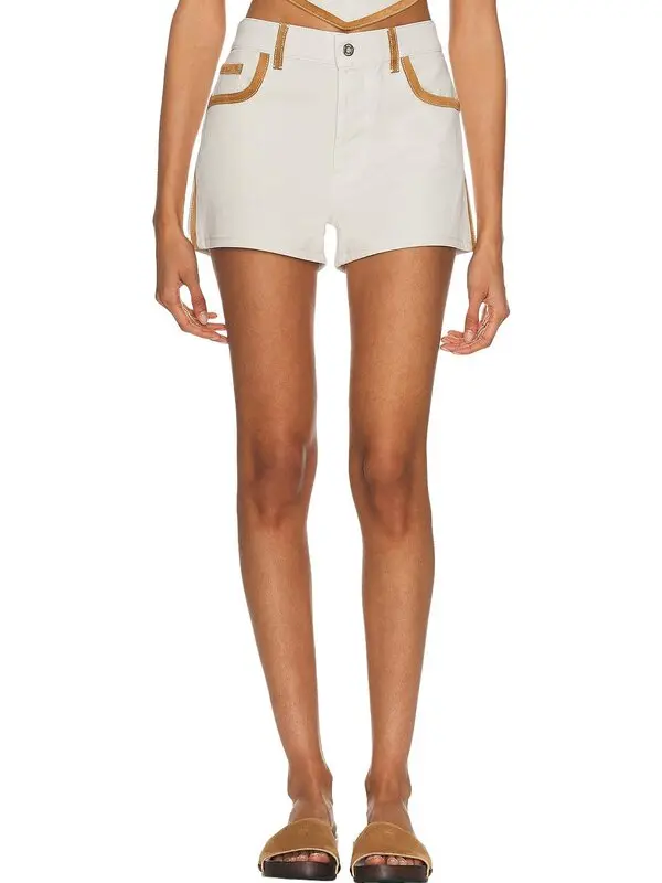 Miu Miu Denim Short - Bianco