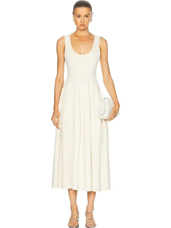 Adam Lippes Lucilla Midi Dress - Ivory