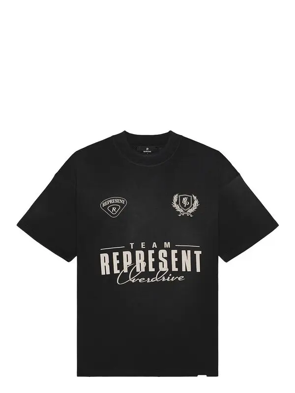 REPRESENT World Championship Tee In Black - Jet Black