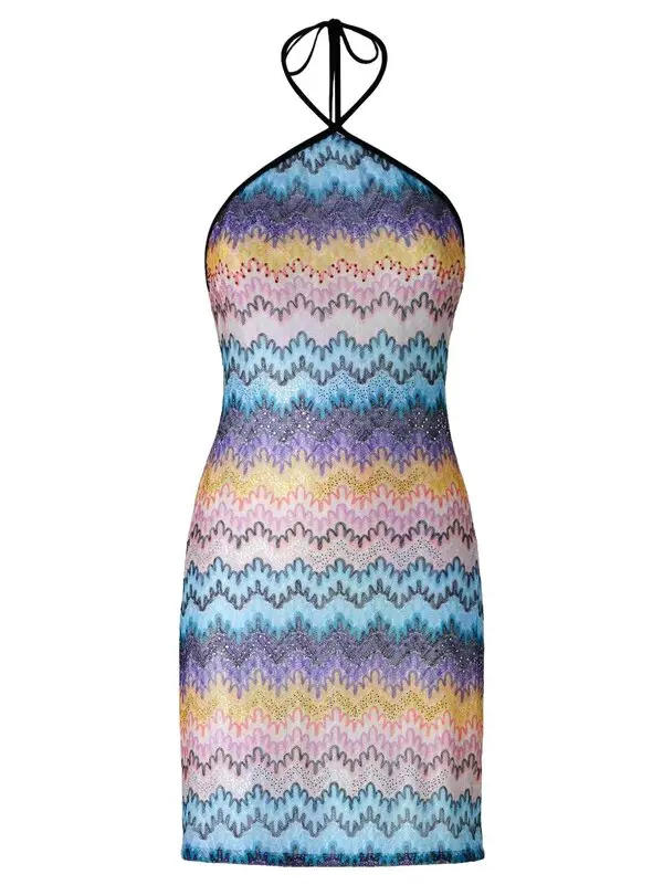 Missoni Zigzag Mini Dress - Blue