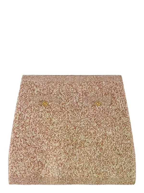 Versace Medusa '95 Knitted Miniskirt - Neutrals